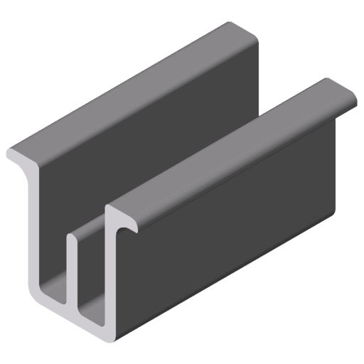 Shaft-Clamp Profile 8 D6, natural » AluFlex Group