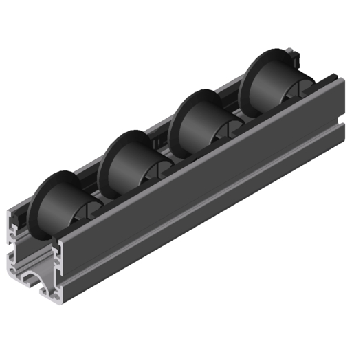 Roller Conveyor 6 40x40 E D30 with Flanged Wheel ESD » AluFlex Group