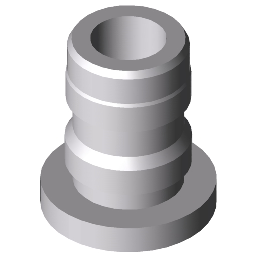 Threaded Insert, Profile Tube D30 M8 Al, natural » AluFlex Group