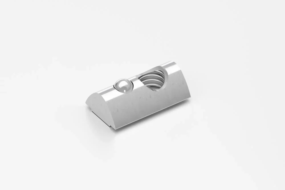 T-Slot Nut V 8 St M8, bright zinc-plated » AluFlex Group