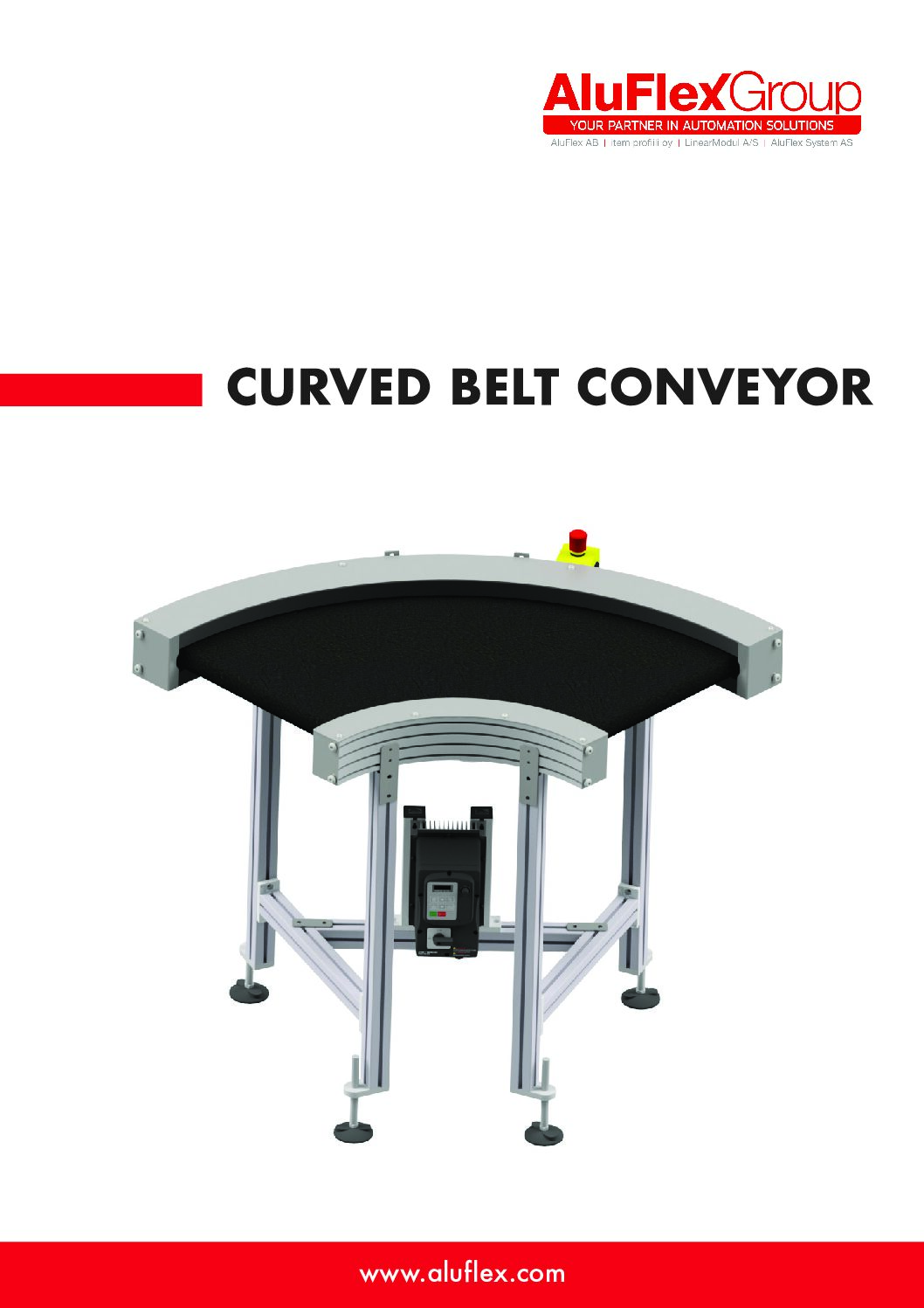 Curved Belt Conveyor Catalogue » AluFlex Group