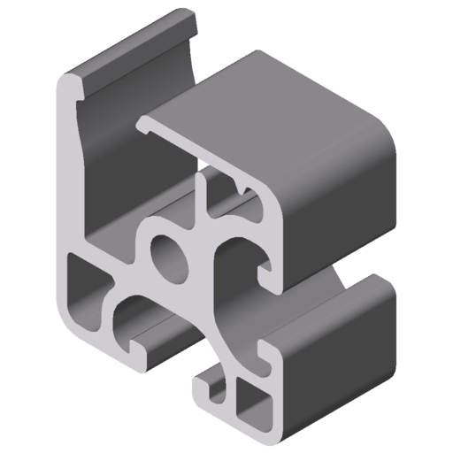 Clamp Profile 8 40x40 E, natural » AluFlex Group