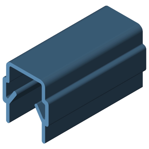 Täckprofil 8, blå, liknande RAL 5010 » AluFlex Group