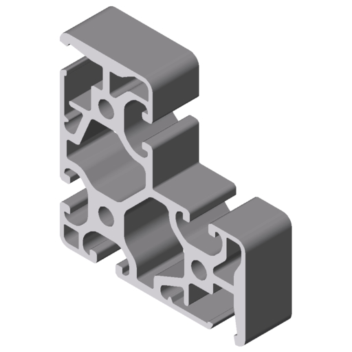 Clamp Profile 8 W80x80x40 light, natural » AluFlex Group