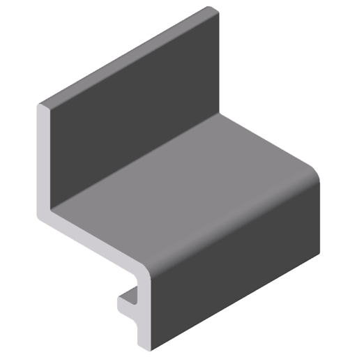 Panel-Clamping Strip 6 Al, natural » AluFlex Group