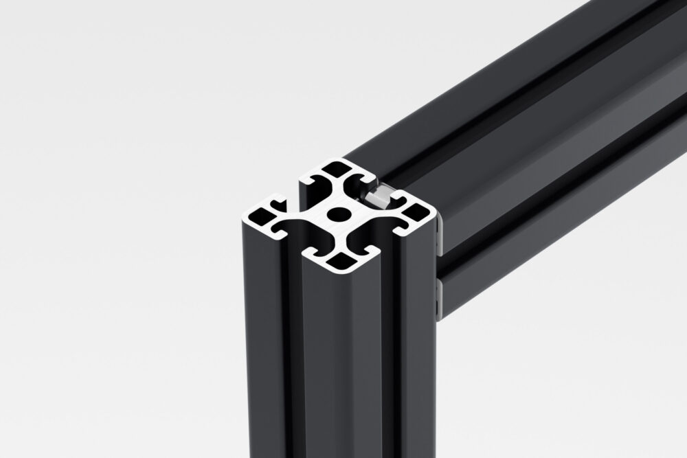 Profile 8 40x40 light, black » AluFlex Group
