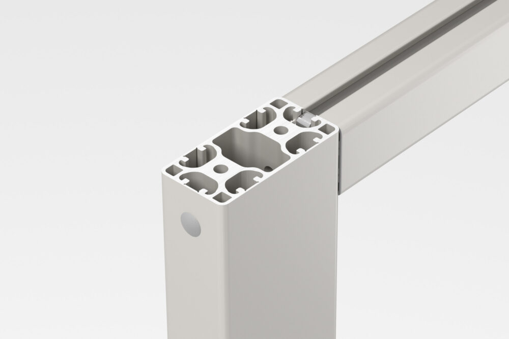 Profil 8 80x40 6NO ljus, naturligt » AluFlex Group