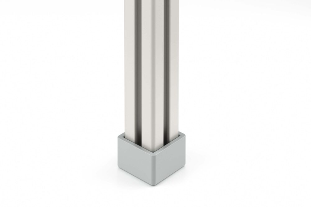 Profile End Cap 8 40x40, grey similar to RAL 7042 » AluFlex Group