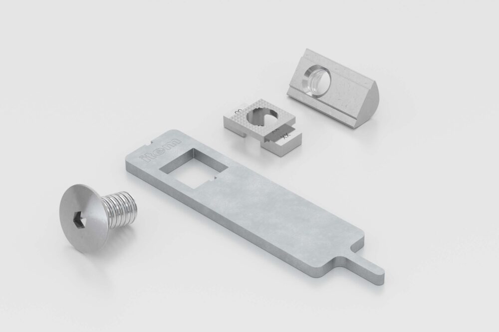 Sliding Door 8 32x18, Fixing Plate » AluFlex Group
