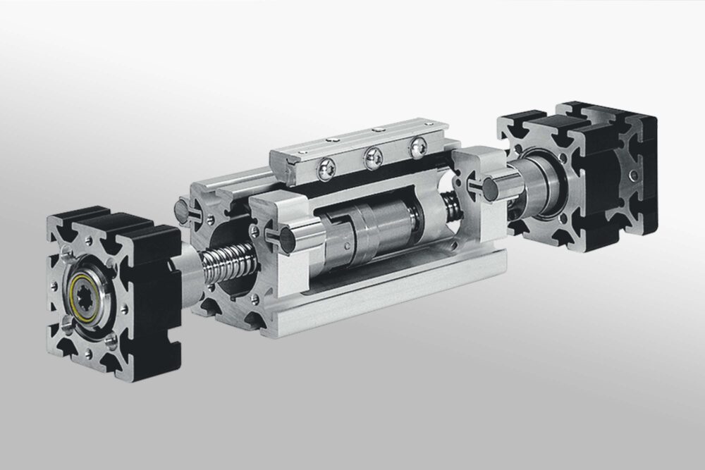 Ball Screw Unit KGT 20x20, bored and keyed to customer specification ...