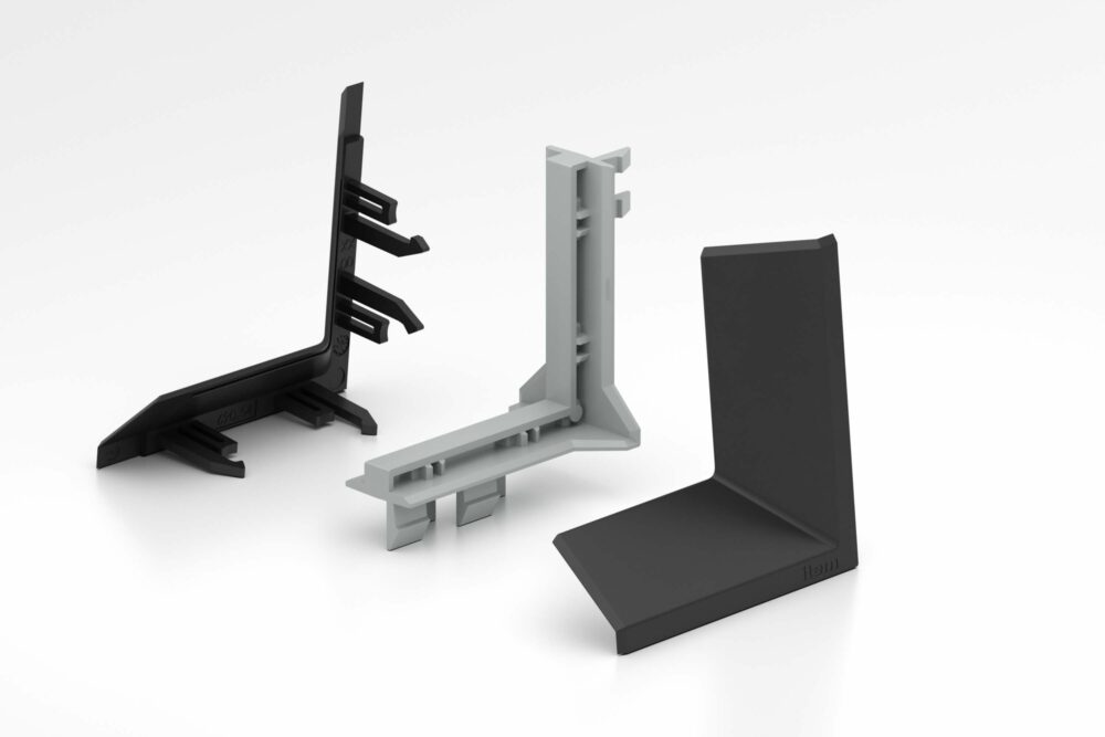 Panel-Fixing Strip 8 K 4-5mm, Corner Set ESD » AluFlex Group
