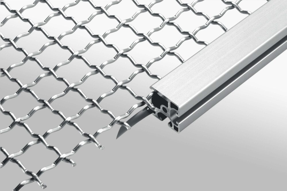 Clamp Profile 8 40x40 E, natural » AluFlex Group