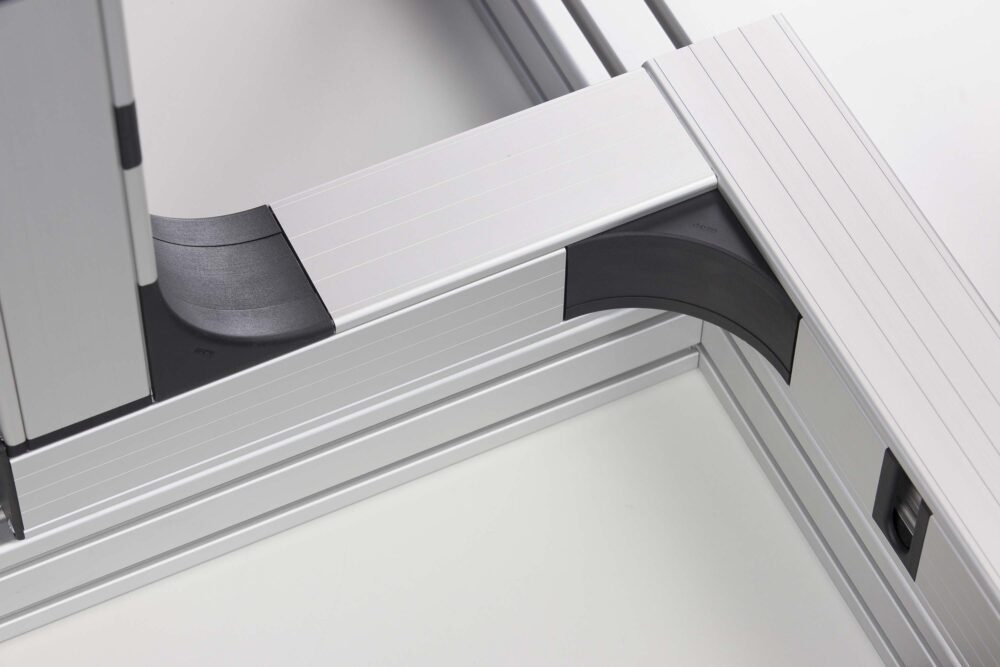 Conduit Inside Corner, Wall, black » AluFlex Group