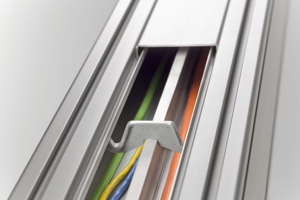 Partition Profile Clip K76 K, grey » AluFlex Group