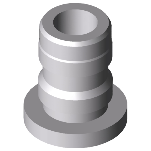 Threaded Insert, Profile Tube D30 M8 Al, natural » AluFlex Group