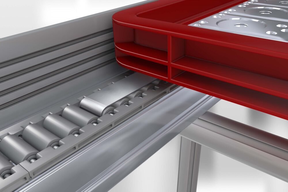 Roller Conveyor 6 40x40 E D30 D11 Brake » AluFlex Group