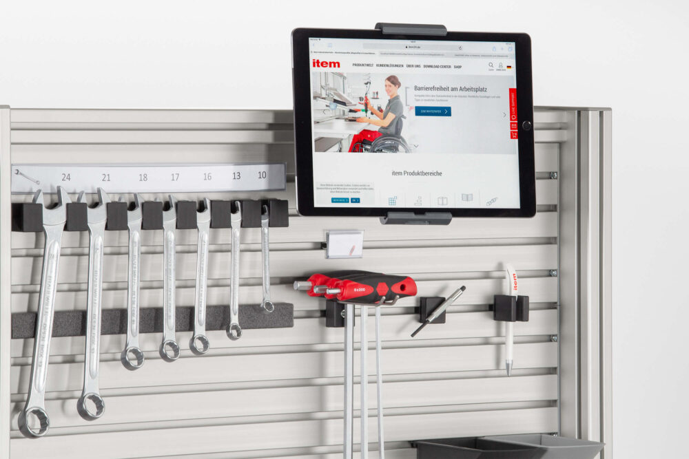 Tablet Holder 8, 3 Joints » AluFlex Group
